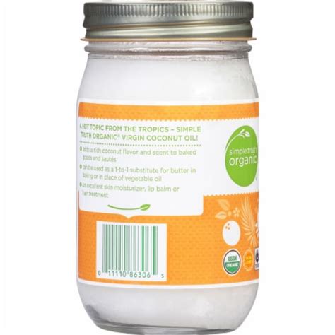 Simple Truth Organic Unrefined Cold Pressed Virgin Coconut Oil 14 Fl
