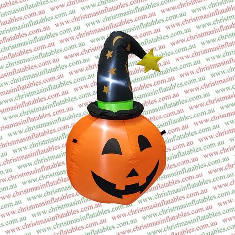 1m Pumpkin Witch Hat Halloween Inflatable Airfigs Inflatables