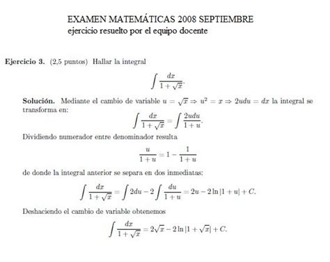 Matemáticas y Física de Ciencias Ambientales UNED Ejercicio 3 Examen