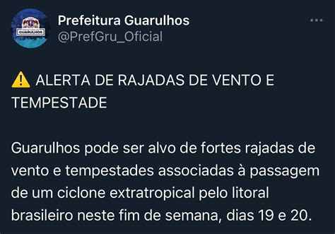 Defesa Civil Alerta Para Rajadas De Vento E Tempestades No Final De