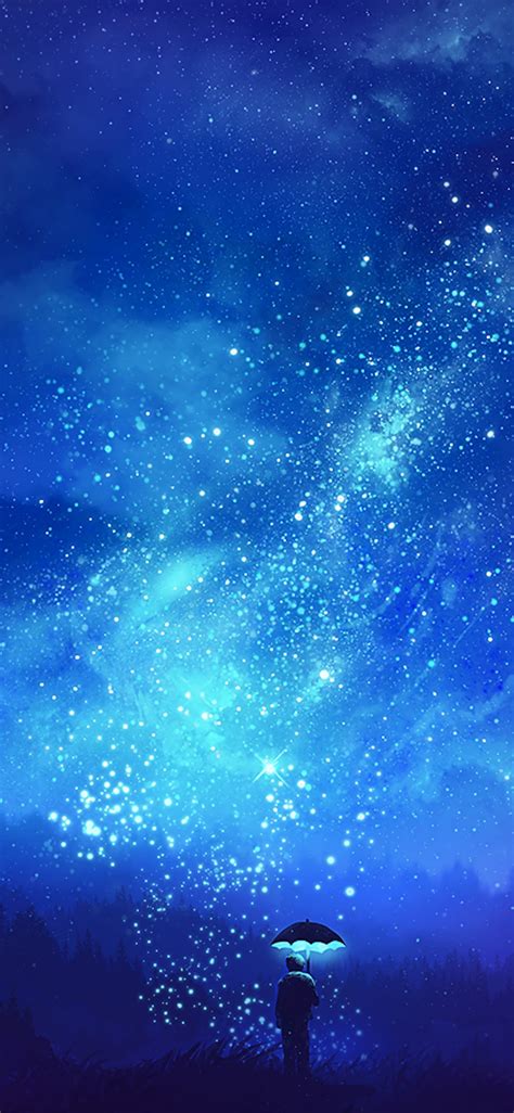 Anime Night Sky Iphone Wallpaper