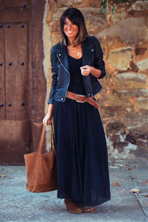 Introducir Imagen Outfit Con Falda Negra Larga Abzlocal Mx