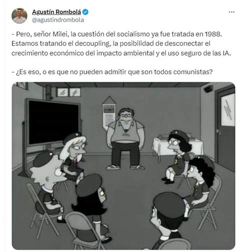 Los memes del polémico discurso de Milei en Davos