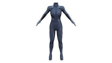 3D Model Sci Fi Futuristic Full Body Suit VR AR Low Poly CGTrader