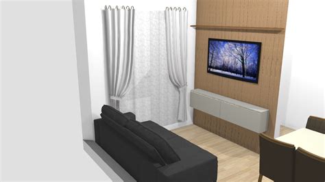 SALA DE ESTAR FERNANDA ORÇAMENTO INSTAGRAM de Wagner Planta 3D Mooble
