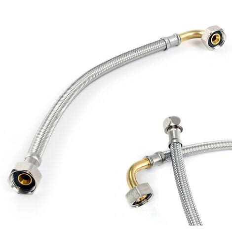 XPOtool Tuyau blindé Flexible 600mm DN8 Raccord coudé 1 2 18 64mm