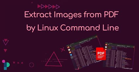 extract images from pdf by linux command line