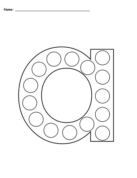 Alphabet Do A Dot Printables Uppercase Lowercase In Do