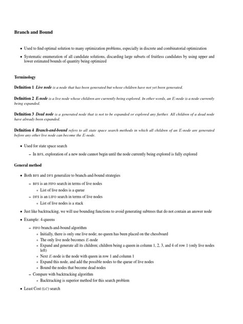branch and bound pdf algorithms and data structures applied mathematics