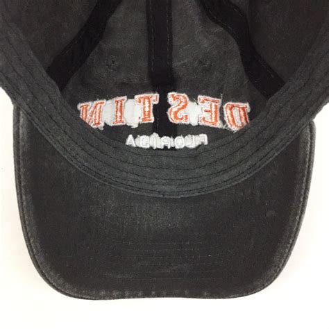 Destin Florida Hat Spell Out Script Logo Golf Beach V Gem