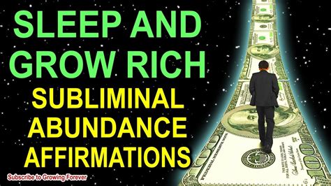 Subliminal ABUNDANCE Affirmations While You SLEEP Program Your Mind