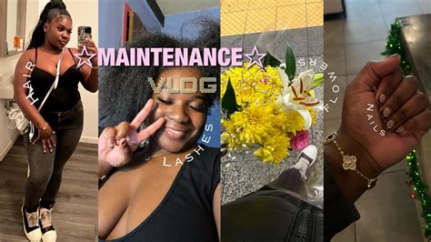 MAINTENANCE VLOG Hair Lashes Brows Nails Mental Health YouTube