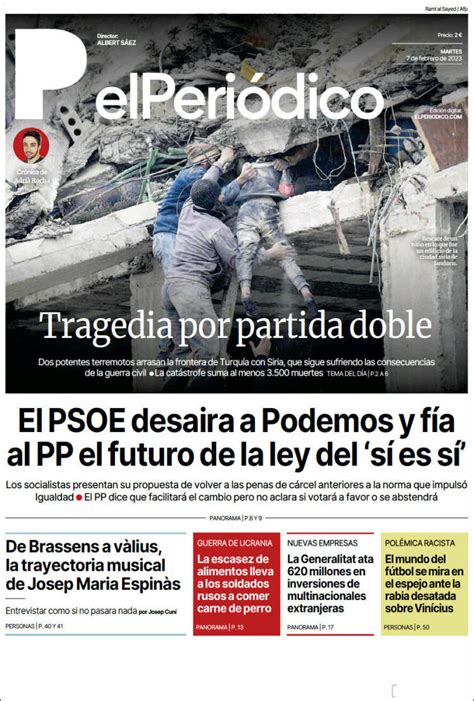 Peri Dico El Peri Dico Espa A Peri Dicos De Espa A Edici N De
