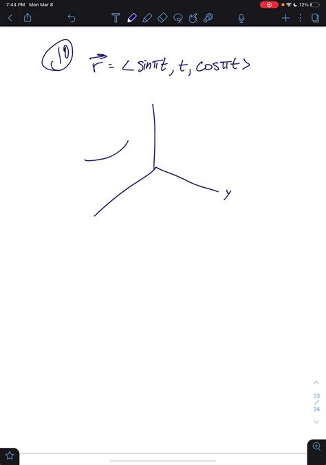 solved sketch the curve with the given vector equation indicate with an arrow the direction in
