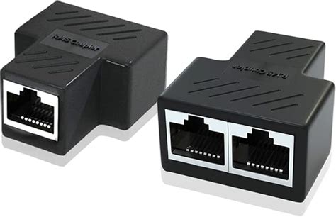 Divisor Ethernet Adaptador Divisor RJ45 Divisor De Rede LAN 1 A 2
