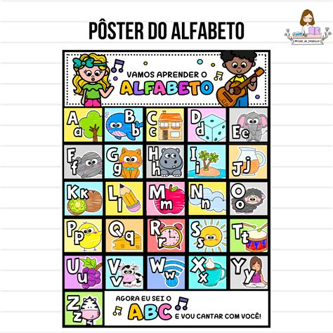 PÔSTER DO ALFABETO Professora Chris