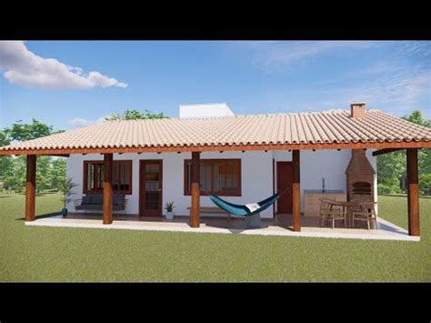 Projeto Casa de Sítio 2 Quartos P14 em 2023 Projetos de casas