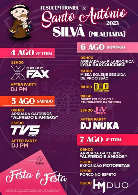 Festas Em Honra De Santo Ant Nio Silv
