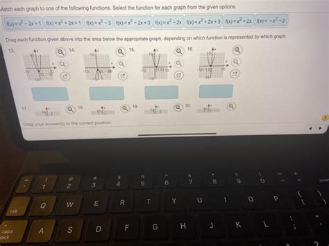 solved match each graph to one of the following functions