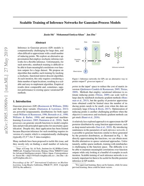 pdf scalable training of inference networks for gaussian process models