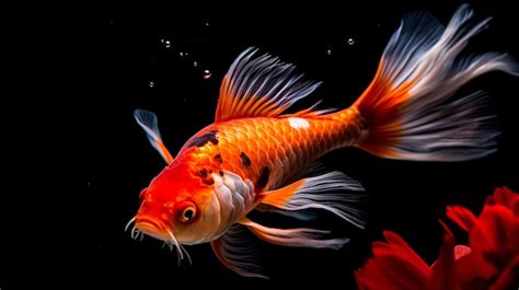 Hermosos peces exóticos de colores Imagen generada con IA