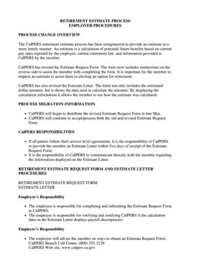 Fillable Online Calpers Ca Attachment To CL 200 049 Retirement