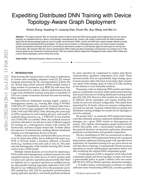 expediting distributed dnn training with device topology aware graph deployment deepai