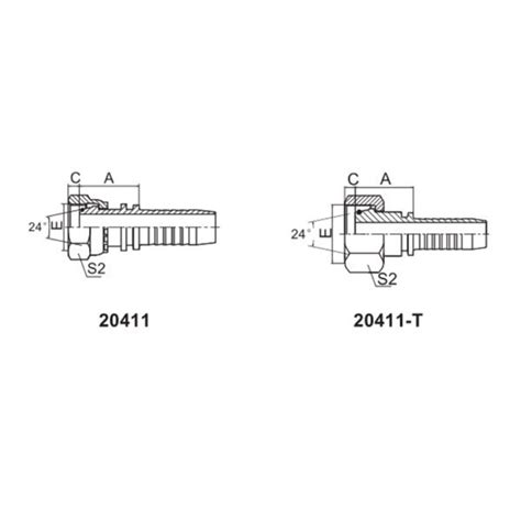 METRIC FEMALE 24 CONE O RING L T ISO 12151 2 DIN 3865 Hydraulic
