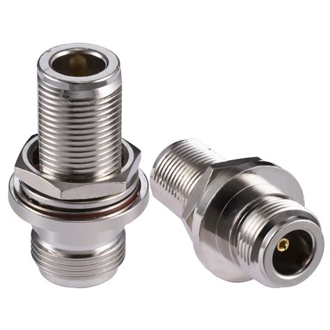 Buy POBADY 2PCS N Female Bulkhead Connector Adapter N Type Female To N