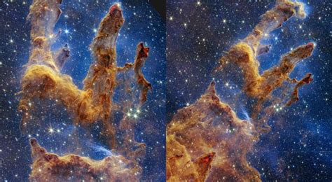 Increíbles Así los Pilares de la creación por James Webb