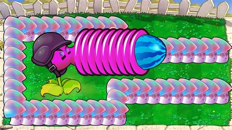 Hypno Gatling Pea X Hypno Melon Vs Dr Zomboss Plants Vs Zombies