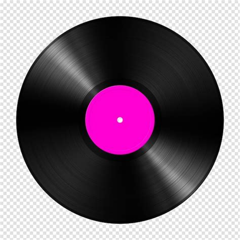 Disco De Vinilo Rosa Aislado Sobre Fondo Blanco Archivo PSD Premium