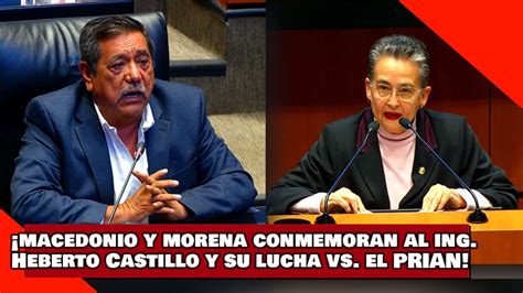 VEAN MACEDONIO Y MORENA CONMEMORAN Al Ing HEBERTO CASTILLO Y Su