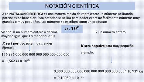 NOTACIÓN CIENTÍFICA Por mas matemática