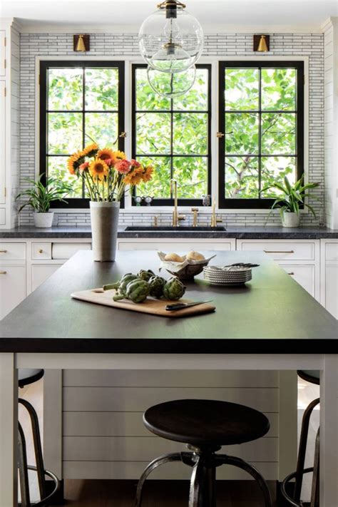 36 Enviable Black Granite Countertop White Cabinets