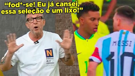 NETO PERDEU O CONTROLE AO VIVO SELEÇÃO BRASILEIRA BRASIL SÓ PASSA