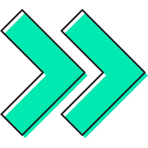 Flecha Doble Iconos Gratis De Flechas