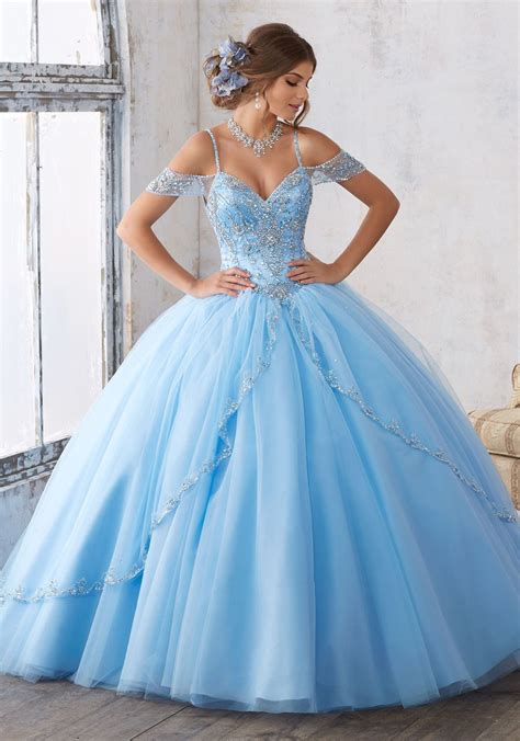 Beaded Off Shoulder Quinceanera Dress By Mori Lee Vizcaya 89135 Mori