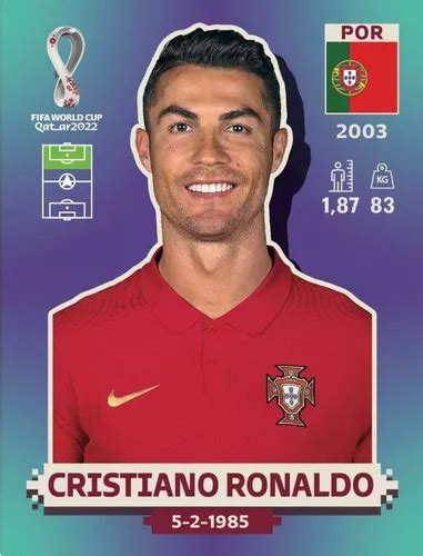 Lamina Cristiano Ronaldo Album Qatar Original Panini Cuotas Sin