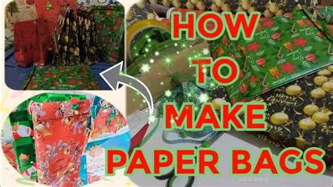 How To Make Paper Bags Paano Gumawa Ng Paper Bags Paper Bag Making