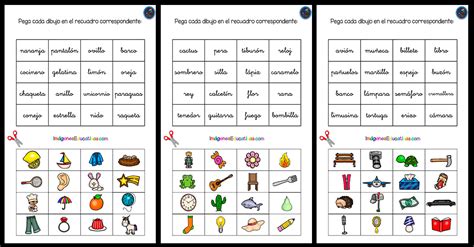 ACTIVIDAD MANIPULATIVA ASOCIACIÓN IMAGEN PALABRA Imagenes Educativas