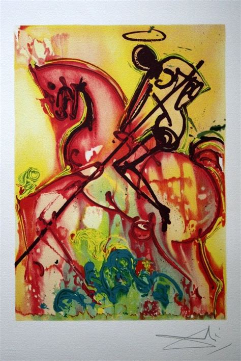 St Georges et le dragon par l artiste surréaliste Salvador Dali Mons