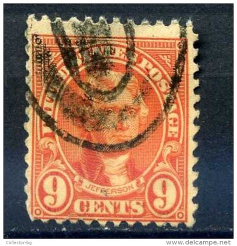 ULTRA RARE 9 CENTS 1920 JEFFERSON USA STAMP TIMBRE USED For Sale On