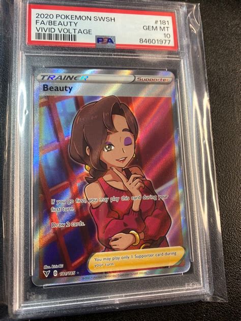 Pokemon Swsh Full Art Beauty Vivid Voltage Psa Ebay