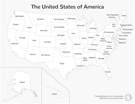 Us Study Map Us Map Printable United States Map Printable Us State Map
