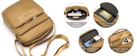 SPAHER Herrentasche Leder Groß Umhaengetasche Handtasche Herren Tasche