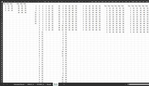 excel permutations of two lists with each three different outcomes 32 000 combinations