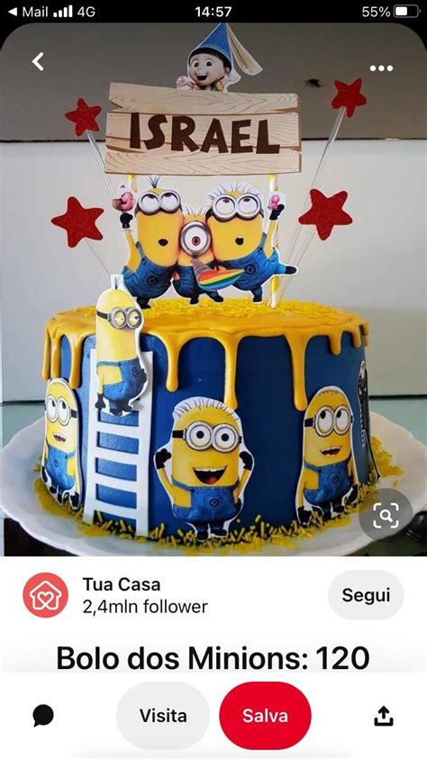 Lucas Bebe Baby Birthday Birthday Cake Minion Party Isaac Toy