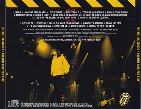 Rolling Stones Anaheim 1999 2nd Night 2CD GiGinJapan