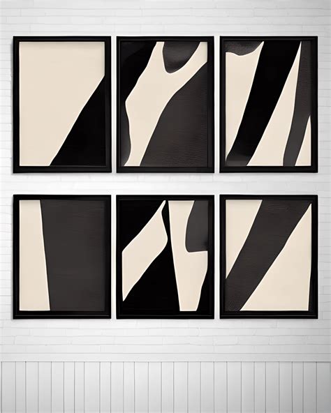 Modern Neutral Abstract Wall Art Set Creative Fabrica